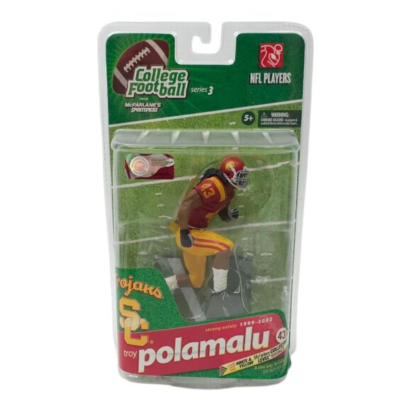 McFarlane Toys | Toys | Troy Polamalu Usc Trojans Ncaa Action Figure ...